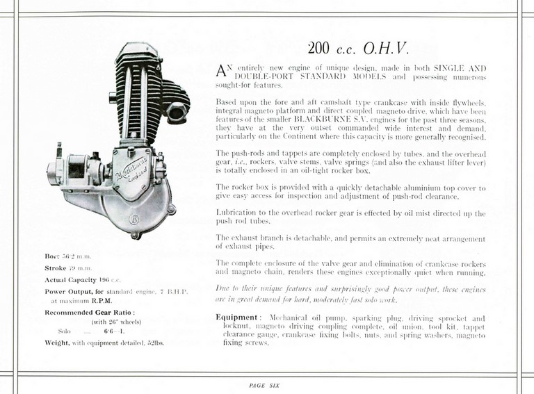 Présentation : Blackburne engines 1931